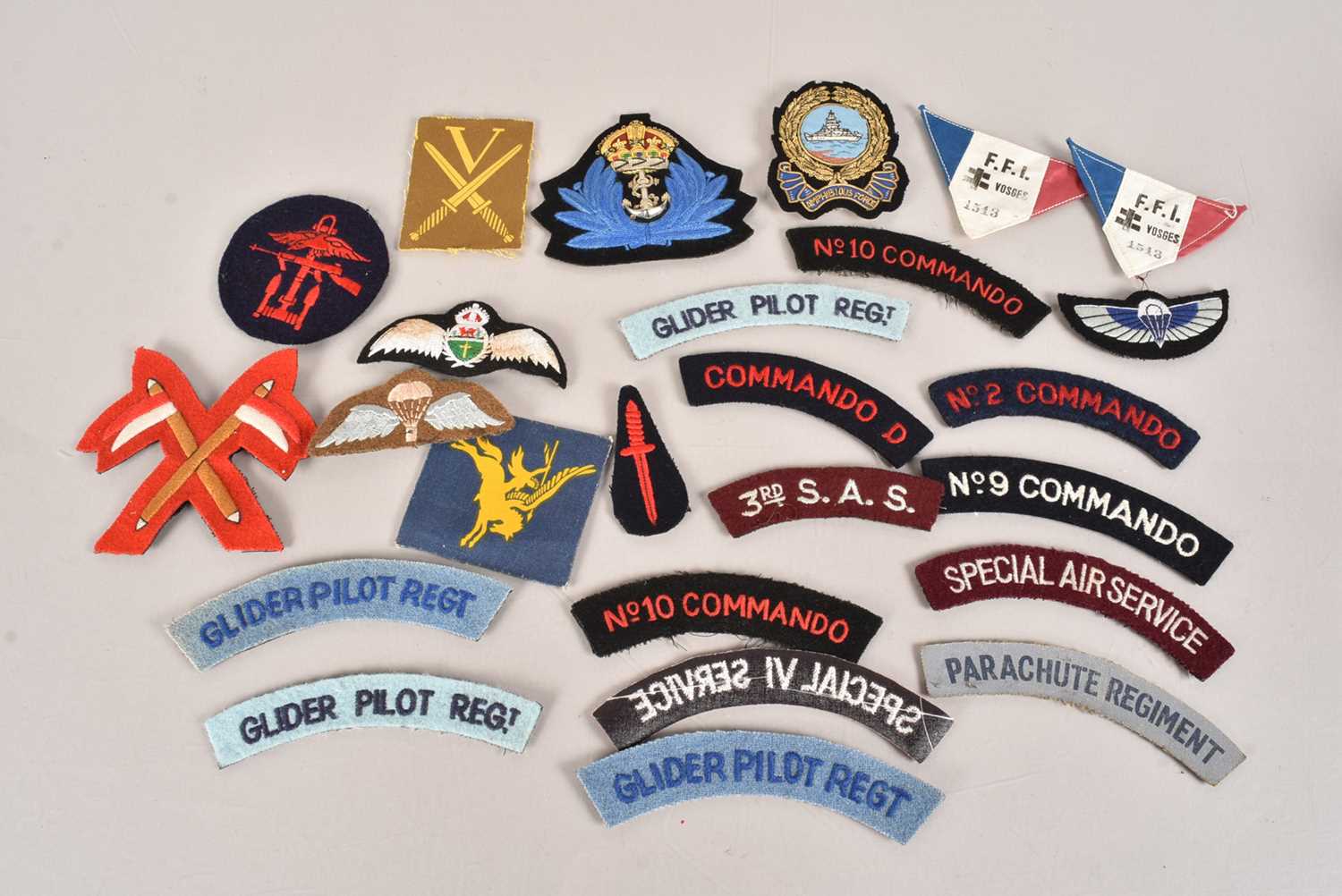 Lot 446 - A small selection of Cloth Badges,