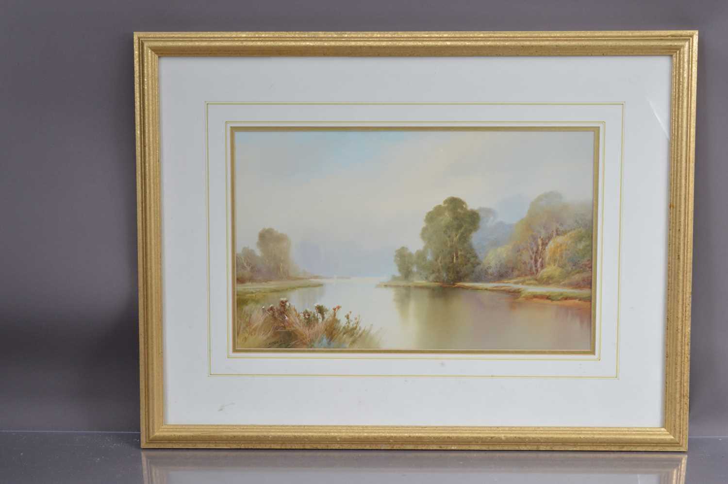 Lot 563 - John Shapland (1865-1929) "A River Scene",