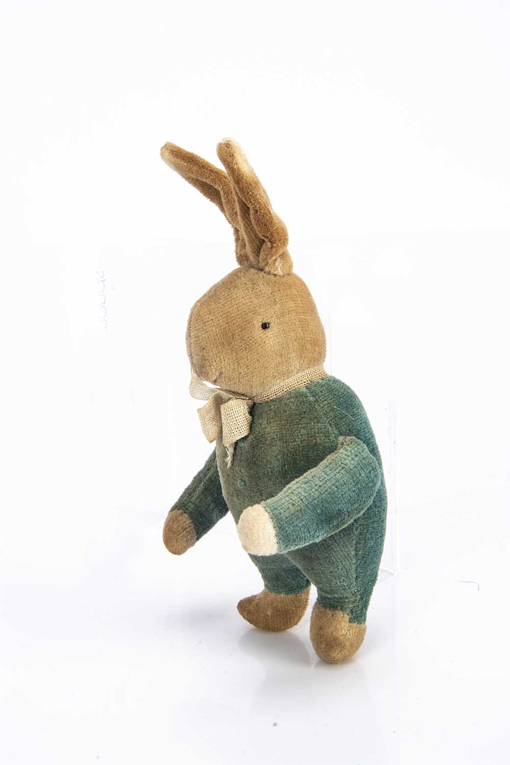 Lot 207 - A rare British velvet rabbit, circa 1920,