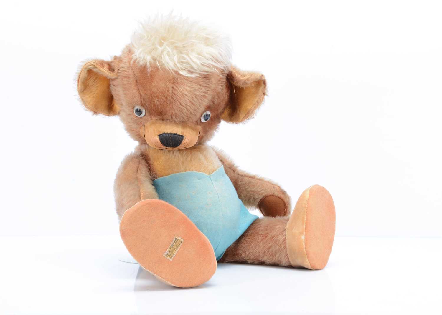 Lot 220 - A rare large Merrythought Punkinhead teddy