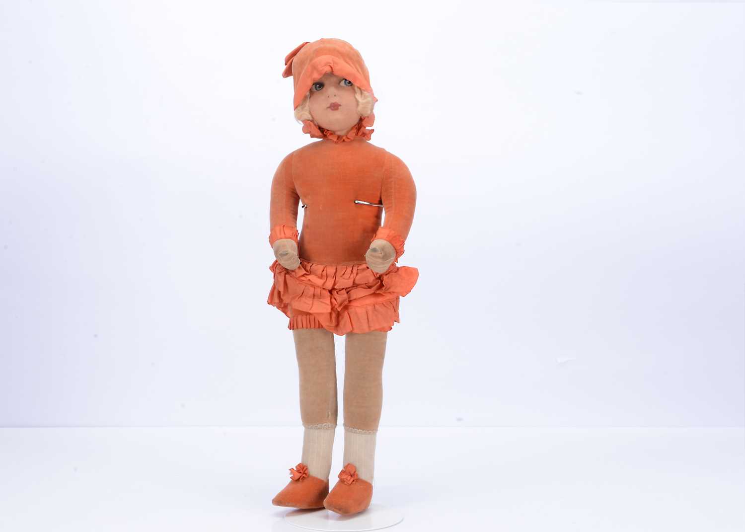 Lot 484 - A Dean’s Rag Book Co Frilly Doll 1928/9,