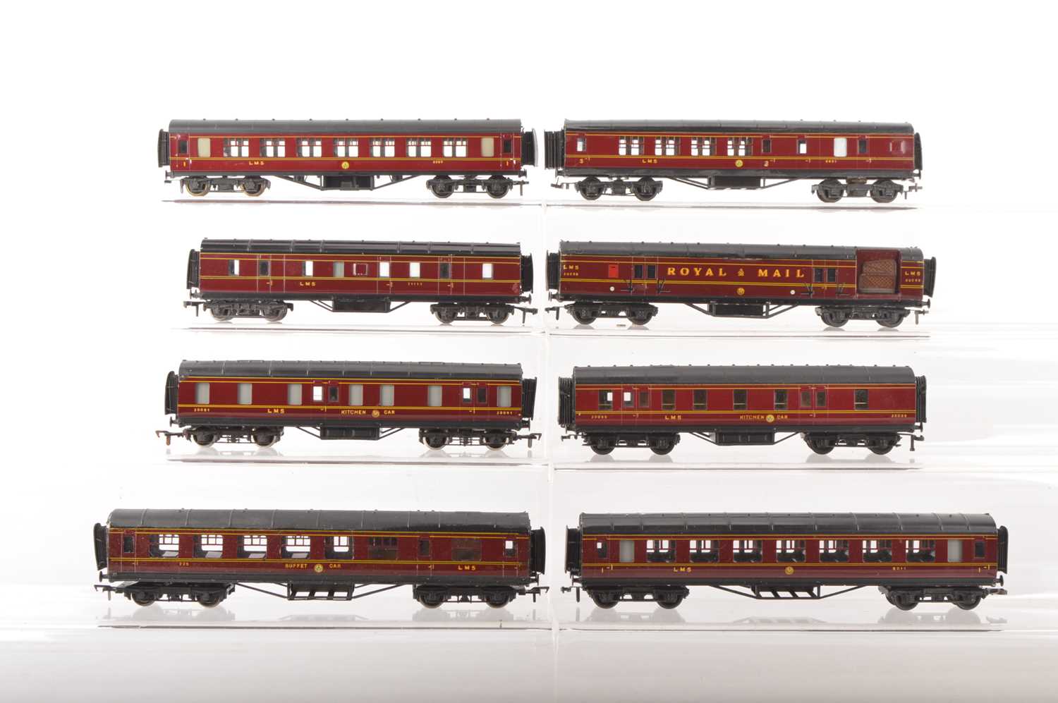 Lot 413 - Exley 00 Gauge unboxed LMS maroon Main Line