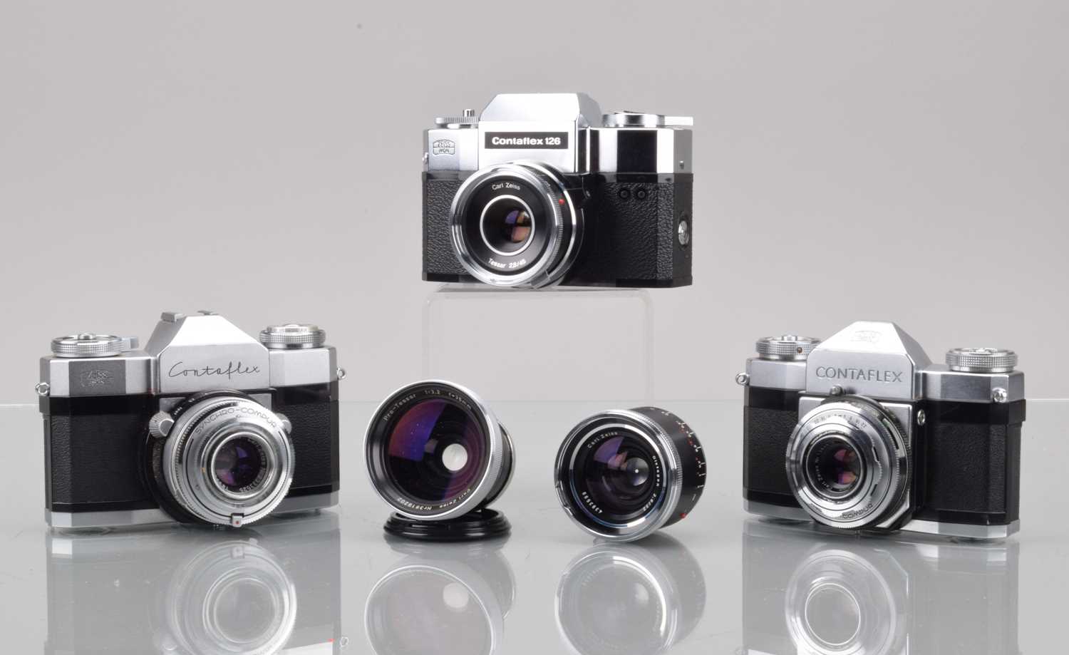 Lot 249 - Three Zeiss Ikon Contaflex Cameras,