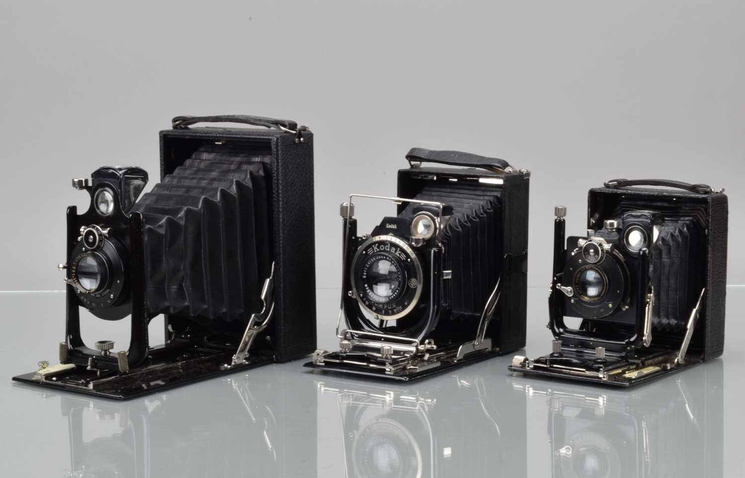 Lot 309 - Three Folding Plate Cameras,
