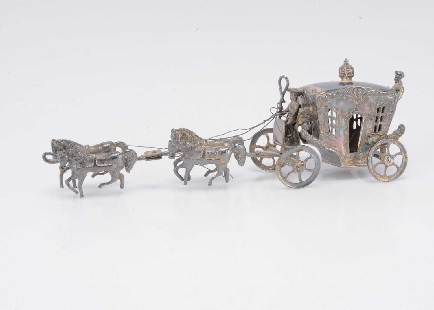 Lot 358 - An Edwardian period miniature coach and