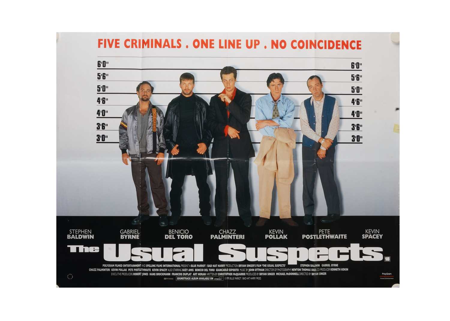 Lot 471 - The Usual Suspects (1995) UK Quad Poster,