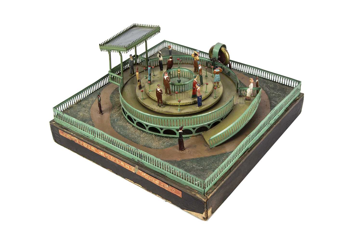 Lot 421 - A rare French tinplate flywheel driven toy