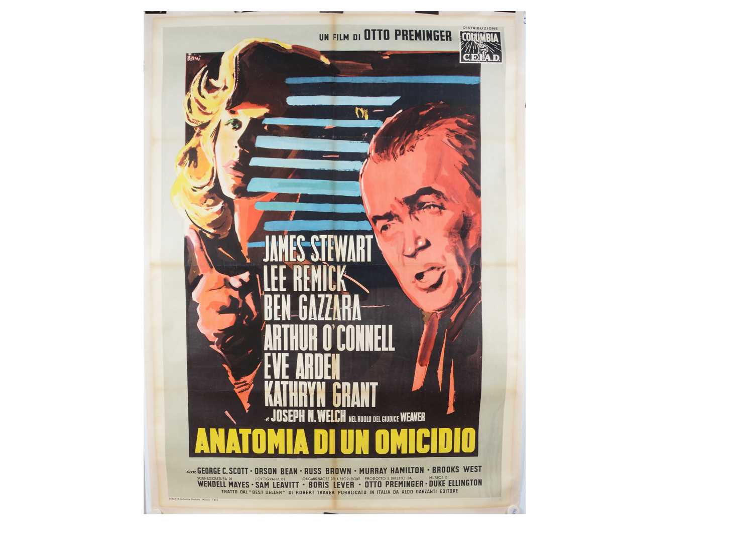 Lot 435 - Anatomy Of A Murder (1959) Italian Film