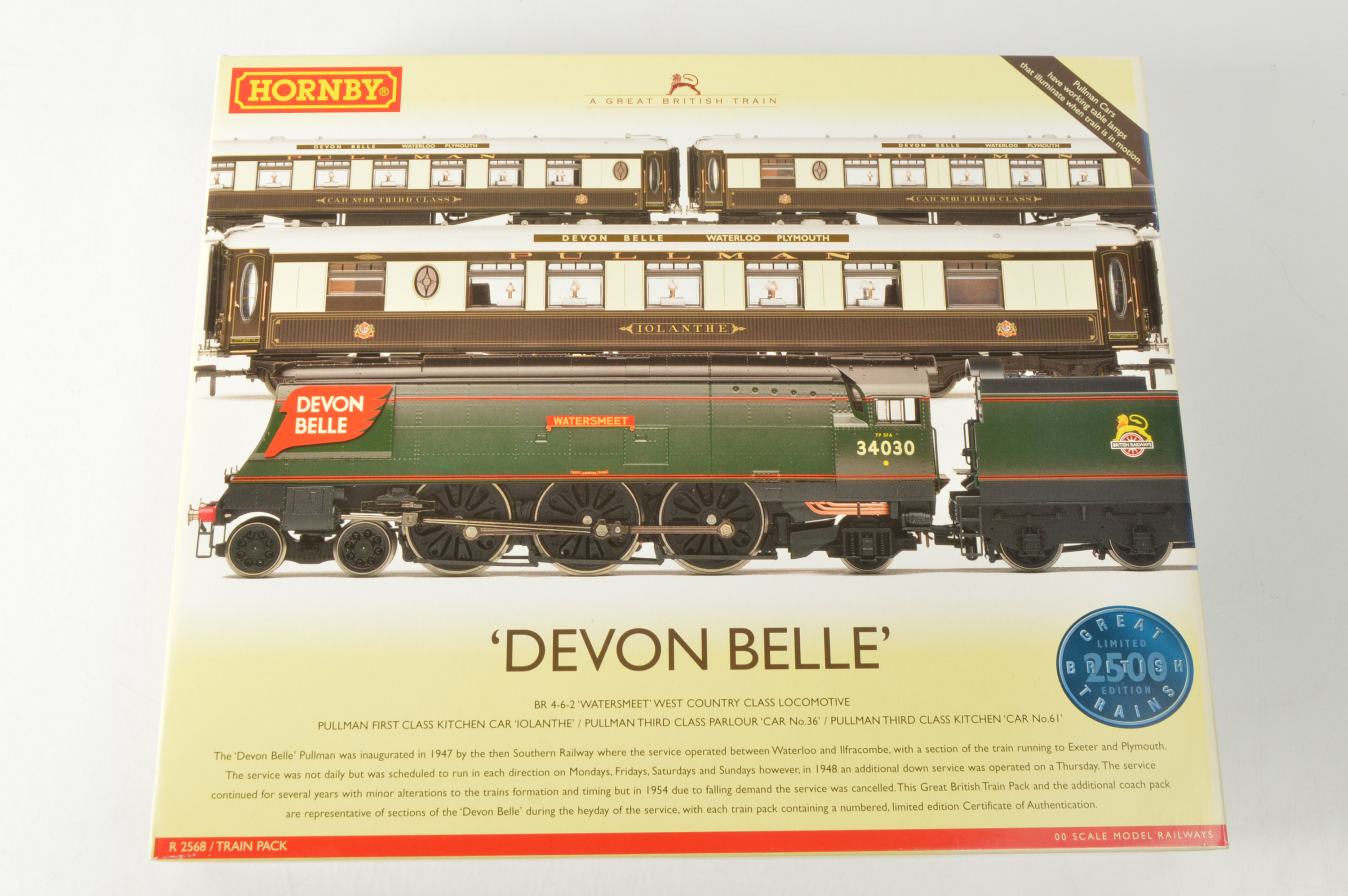 Hornby 00 Gauge boxed R2568 Devon Belle Train Pack and R4251 Devon ...