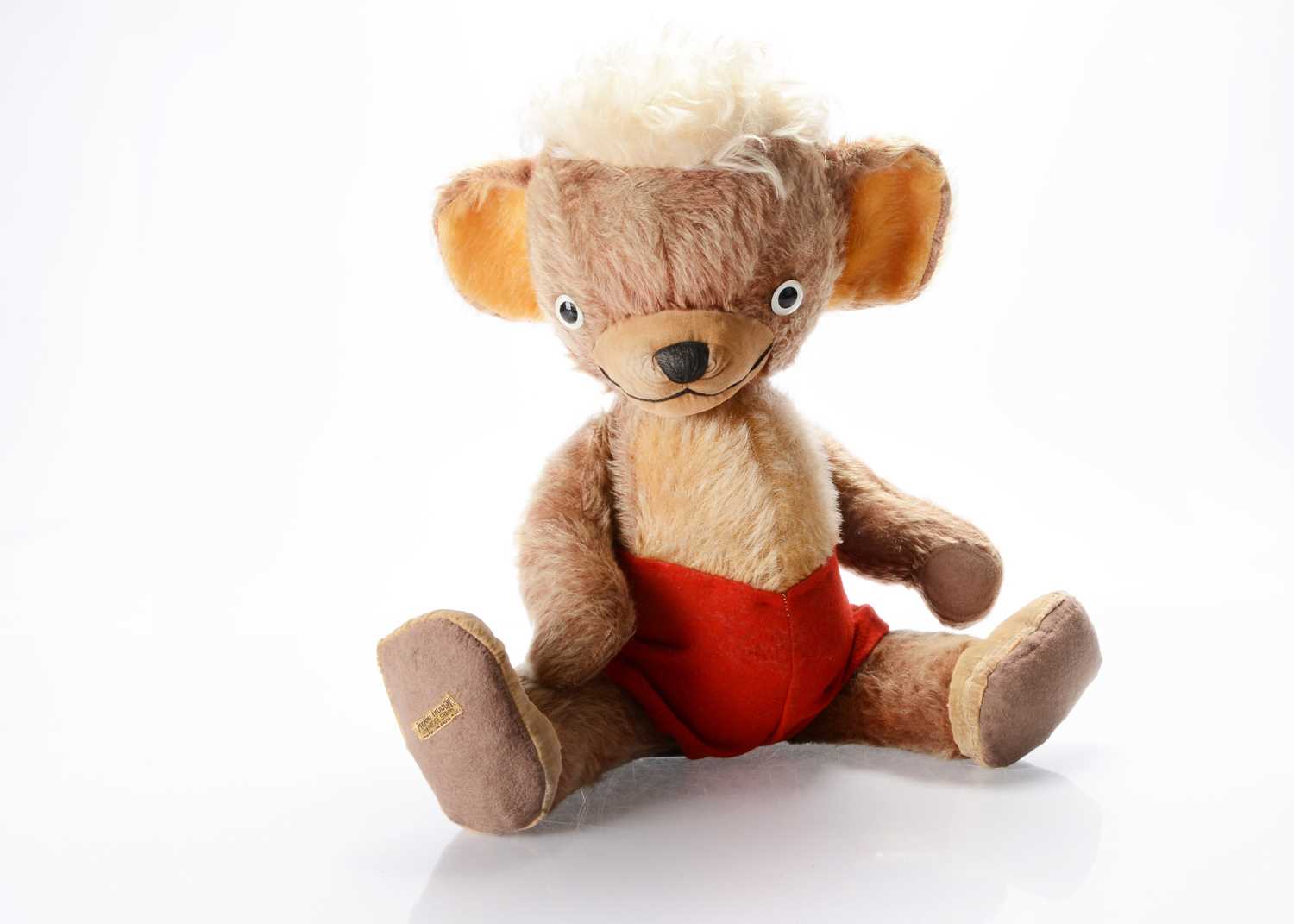 Lot 240 - A rare large Merrythought Punkinhead Teddy