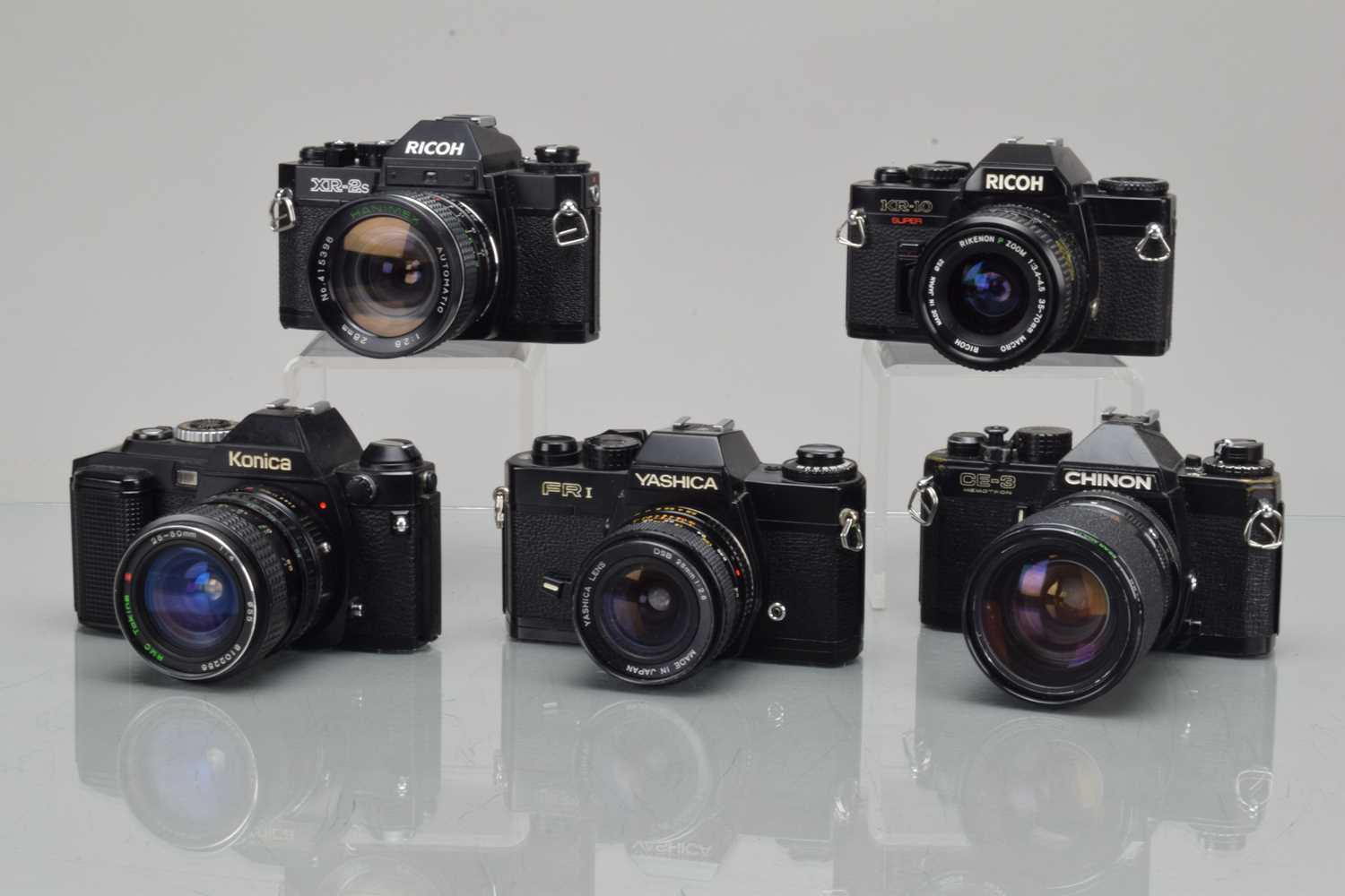 Lot 472 - Five SLR Cameras,