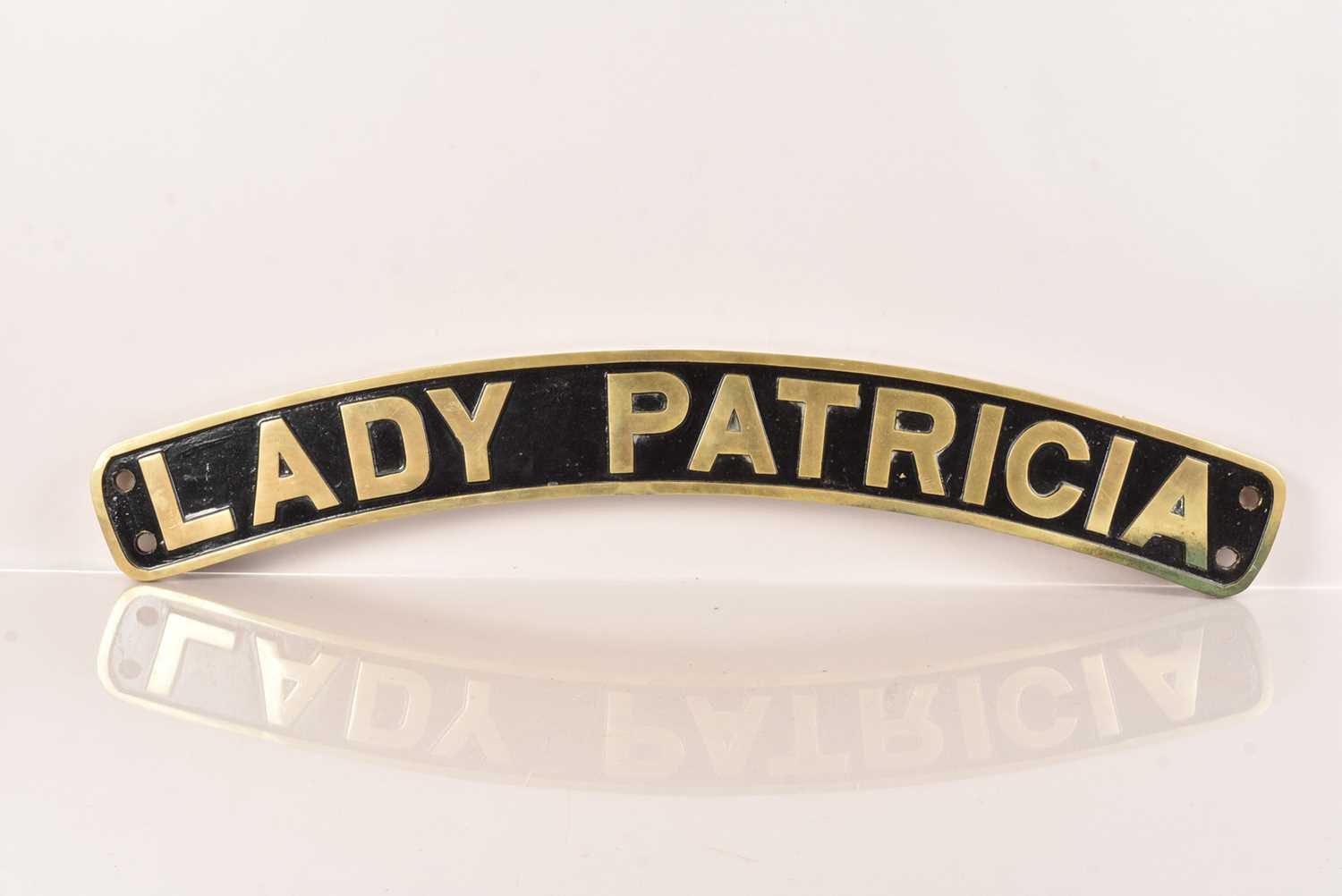 Lot 519 - A Ships/Boats cast metal name plate,