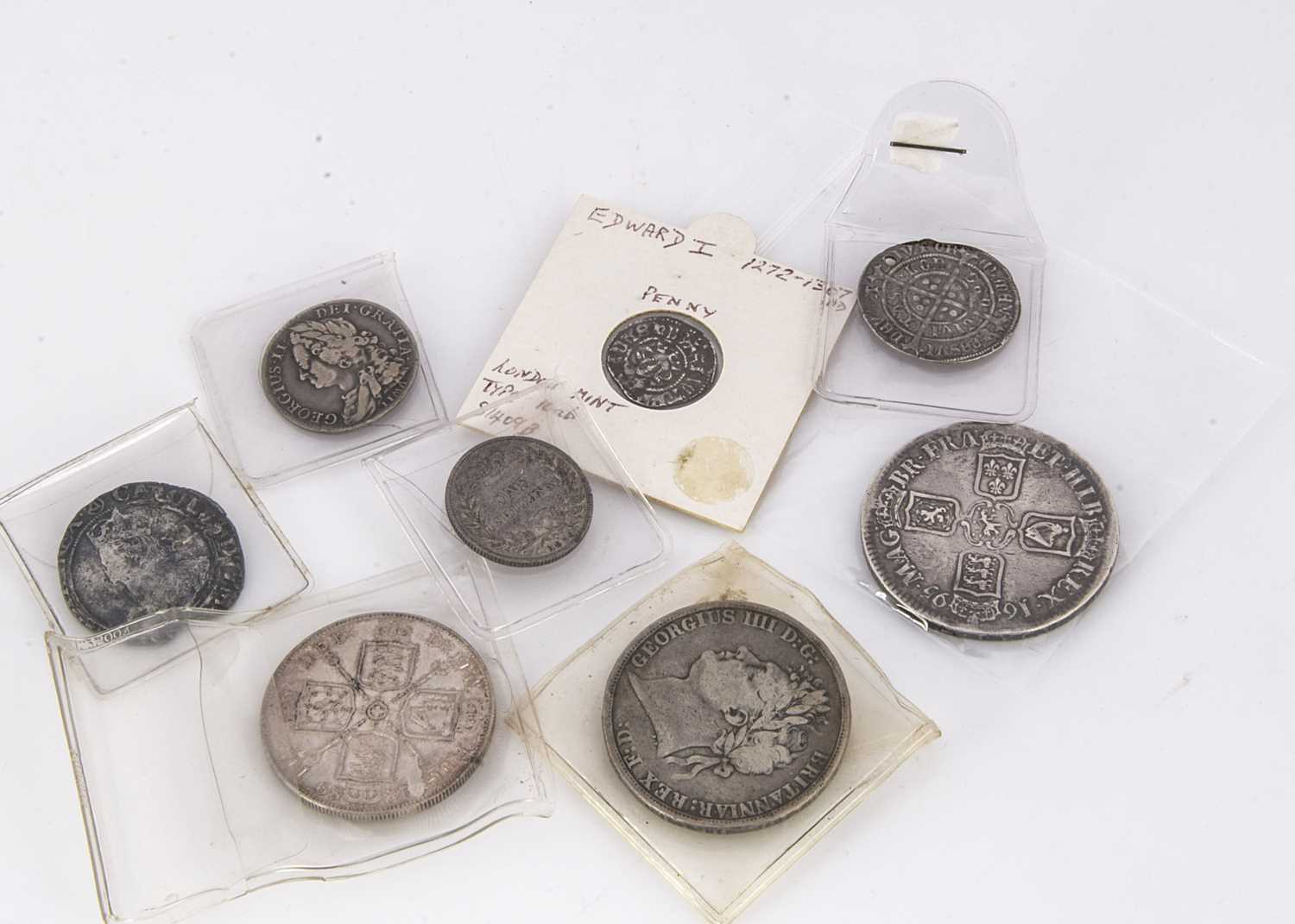 Lot 237 - A collection of eight British Silver coins,