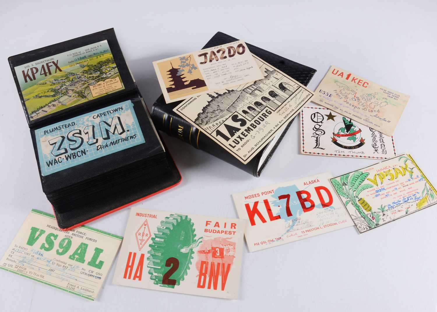 Lot 521 - Vintage Ham Radio QSL Cards,