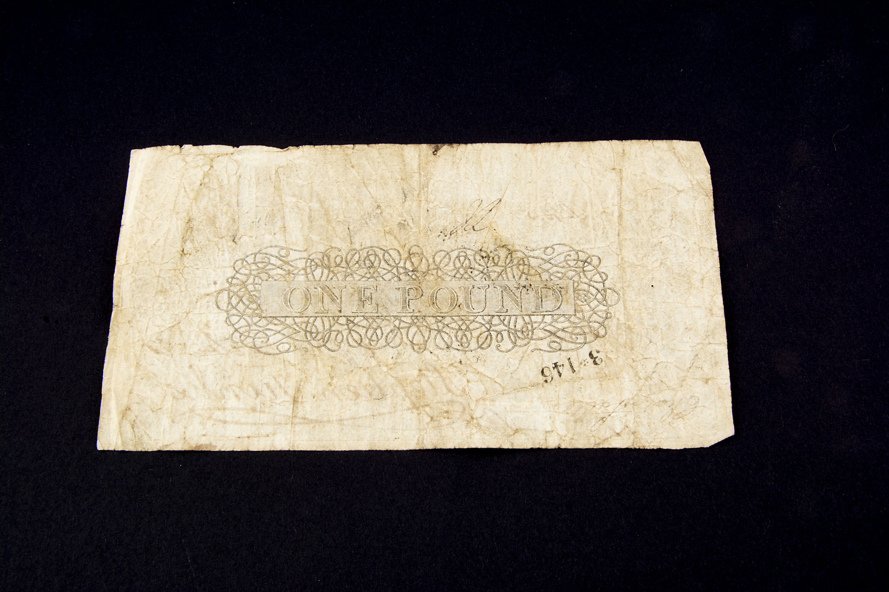Lot 348 - An early 19th Century British £1 bank note,