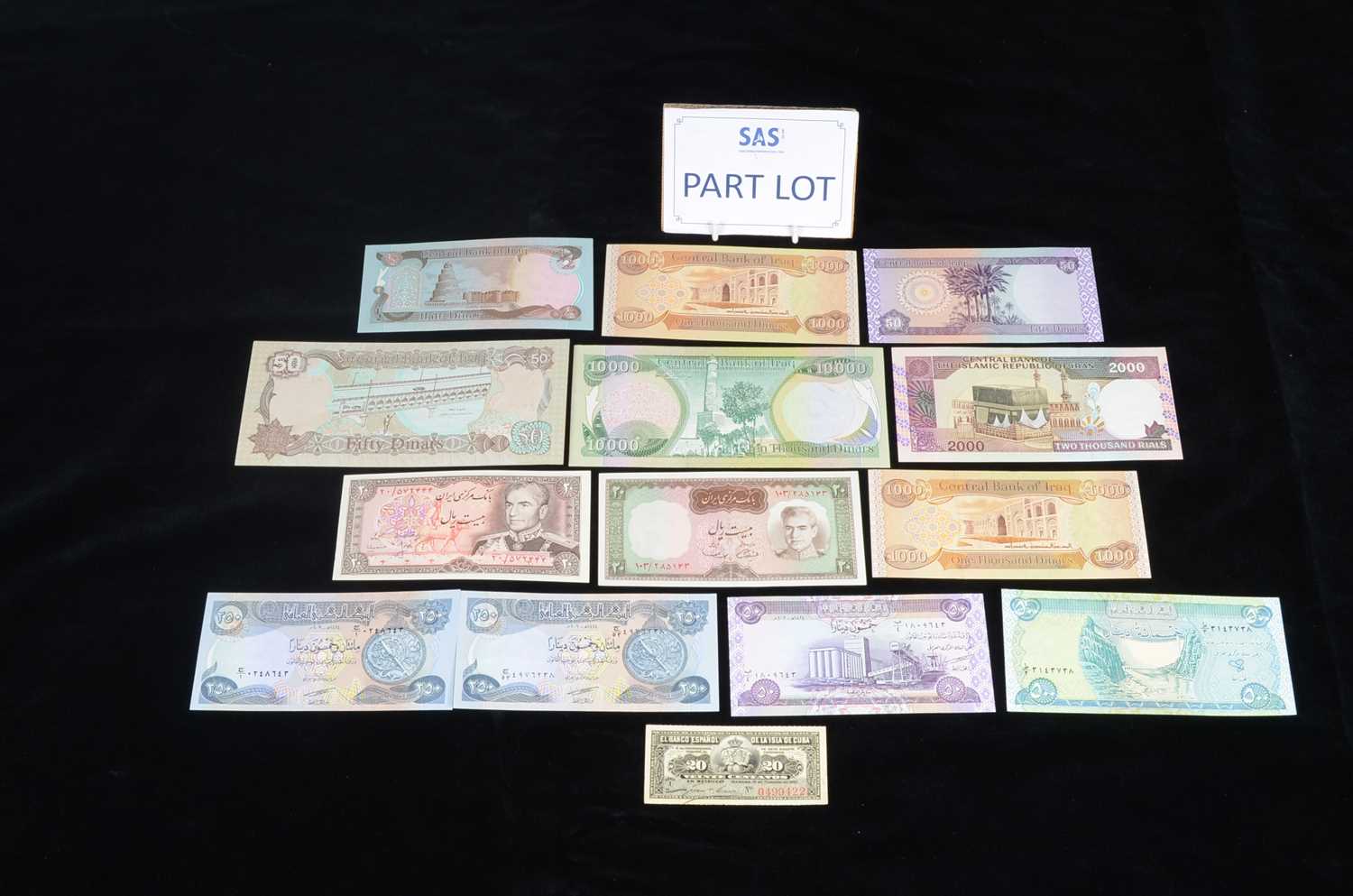Lot 268 - A collection of world bank notes,