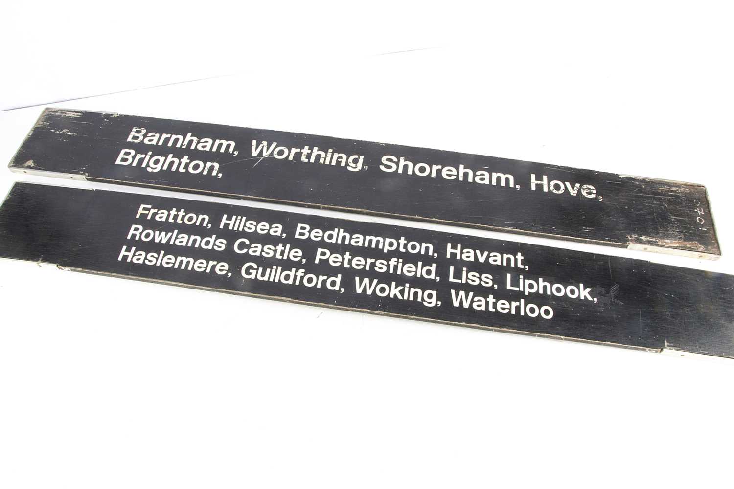 Lot 643 - BR Plywood Station Destination Boards,