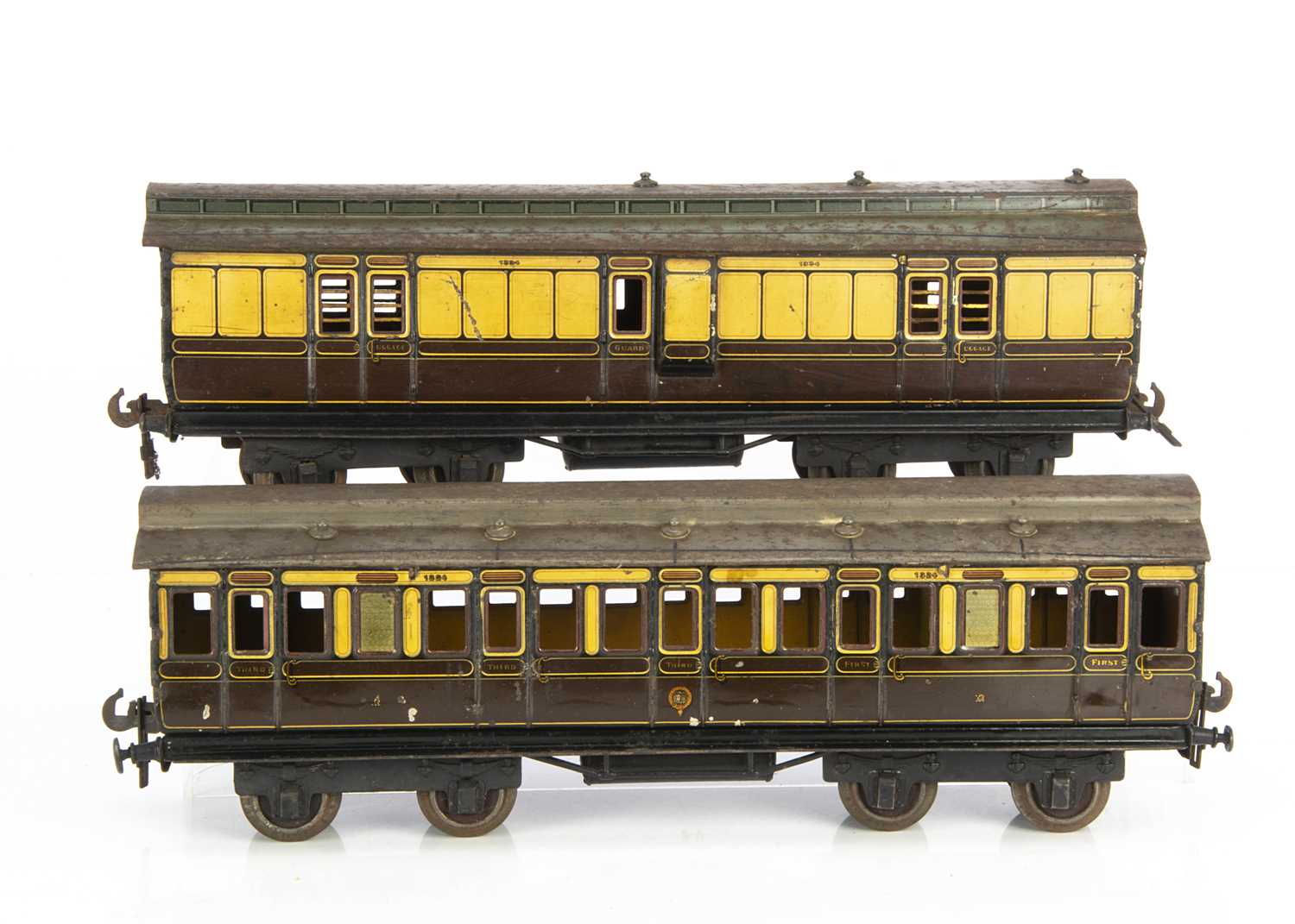 Lot 770 - Two Carette/B-L Gauge 1 GWR clerestory-roof